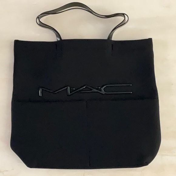 MAC Cosmetics | Bags | Mac Cosmetics Logo Signature Tote Bag Large ...